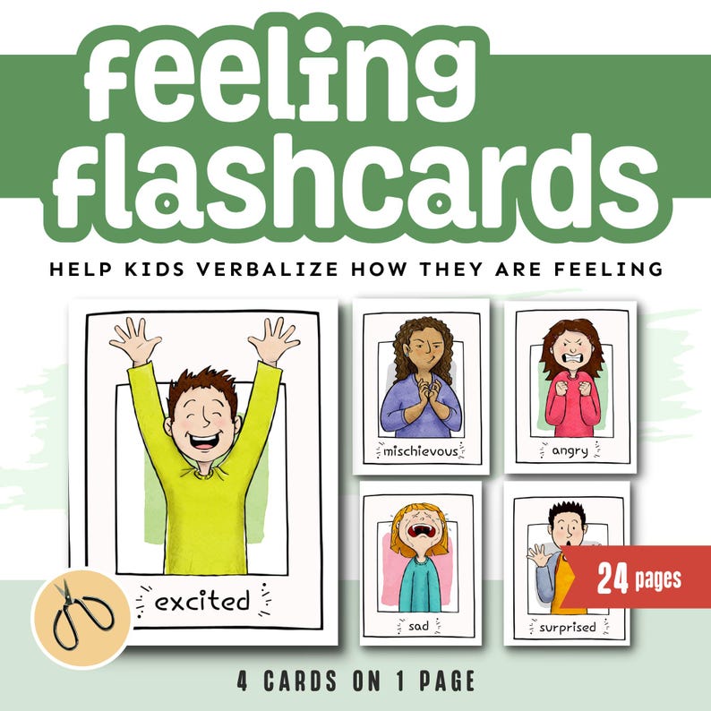 Emotion Flashcards, Feelings Flashcards, Calm Down Corner, Feelings ...