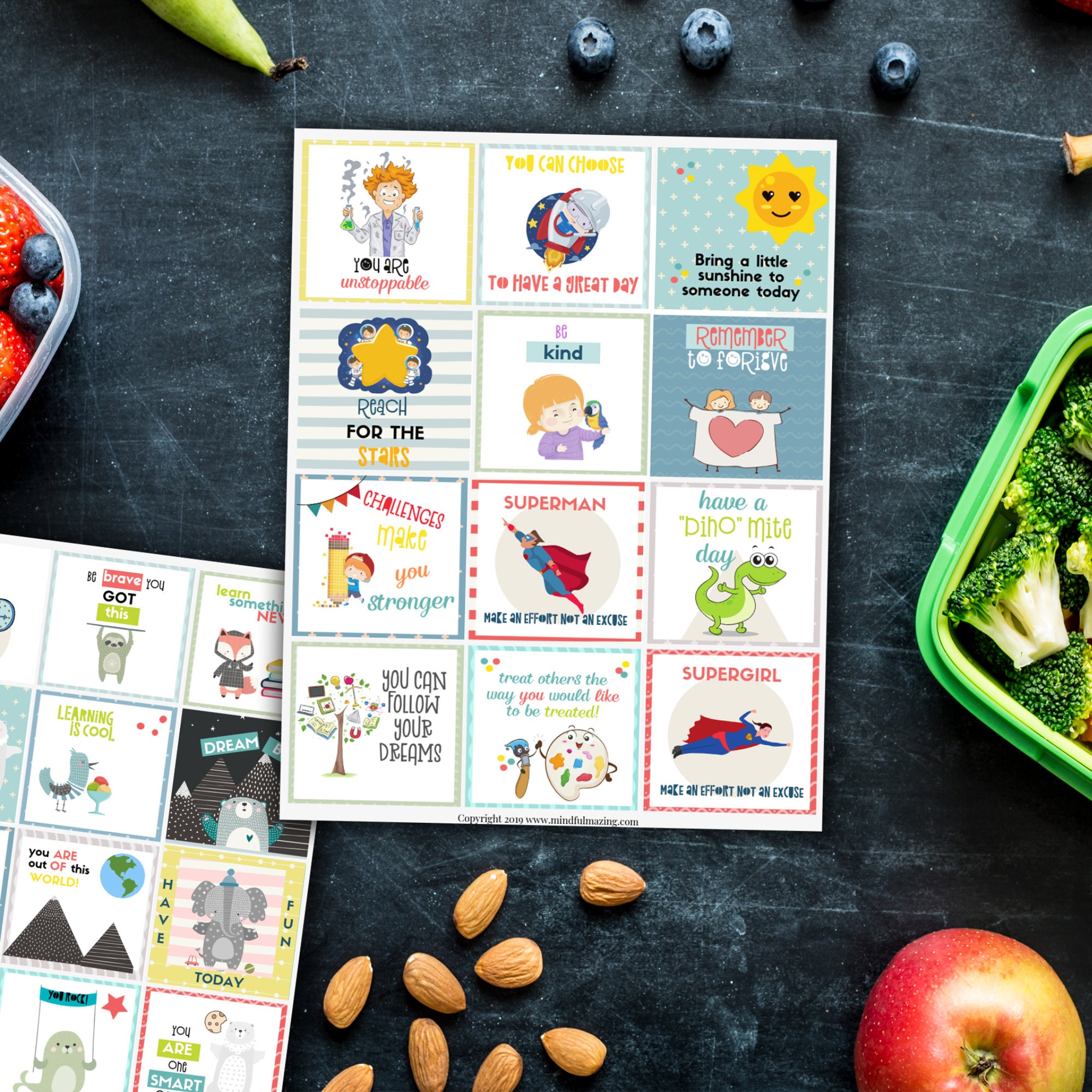 100+ Lunchbox Notes for Kids | Lunch Notes for Kids | Positive Notes - Etsy