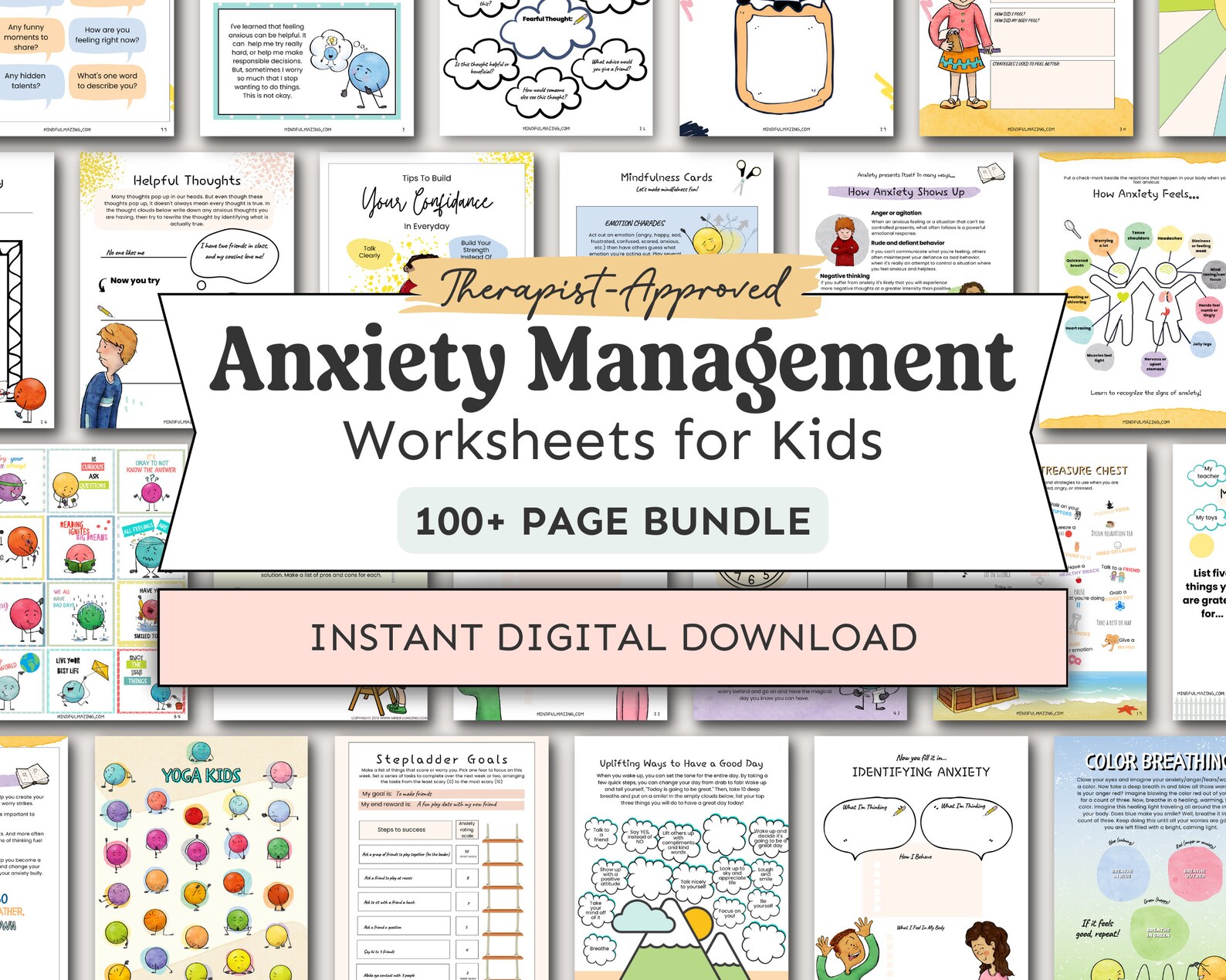 Anxiety Management Activities | Worry Activities | Anxiety Worksheet ...