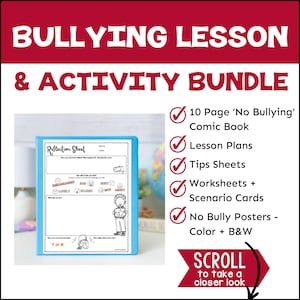 Anti-bullying Activities | Bullying Worksheets + Comic | Positive ...