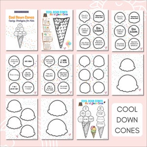 Cool Down Cones Coping Strategies, Coping Skills List, Emotional ...