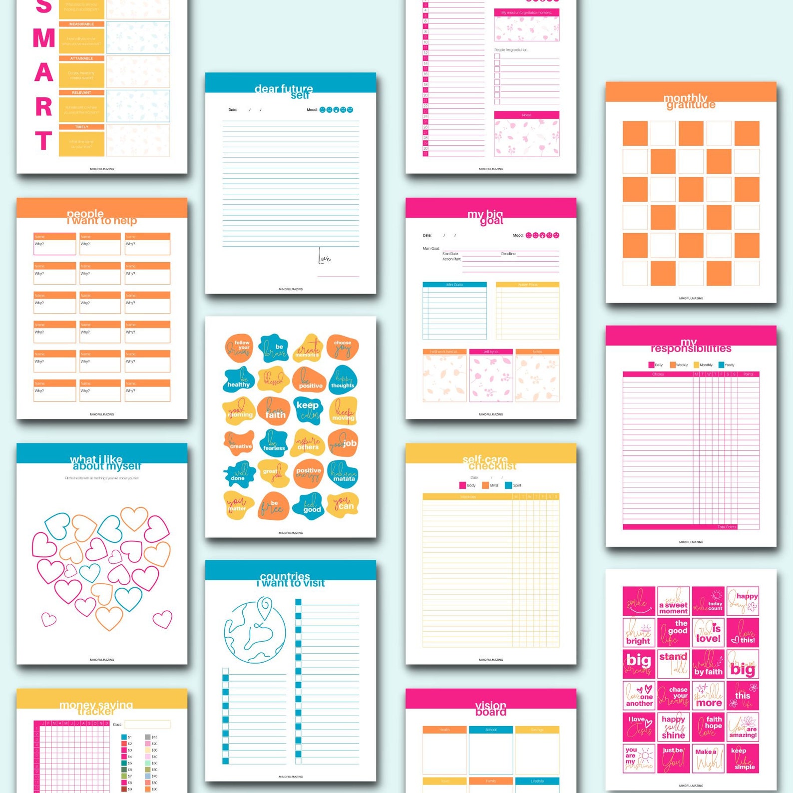 Teenage Growth Mindset Workbook Worksheets, Therapist Resources ...