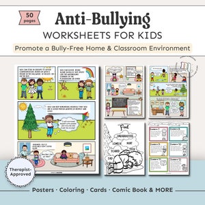 Anti-bullying Activities Bullying Worksheets Comic Positive ...