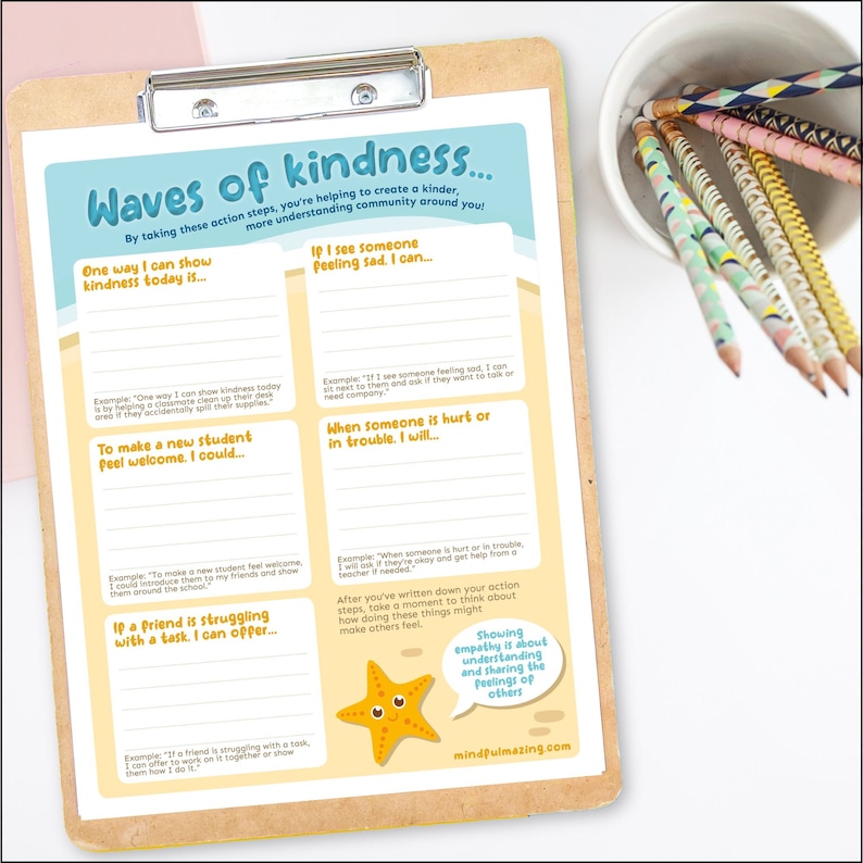 Summer Empathy Activity, Scenario Cards and Worksheets (digital ...