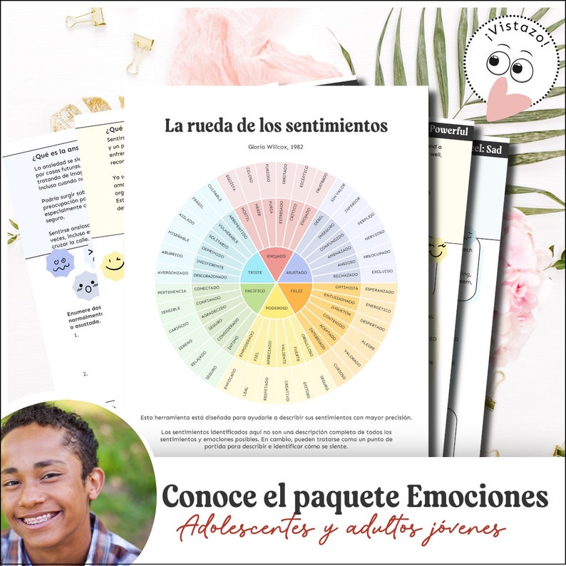 Spanish Mega Emotions Kit for Teens: Therapeutic Resource (213 Pages ...