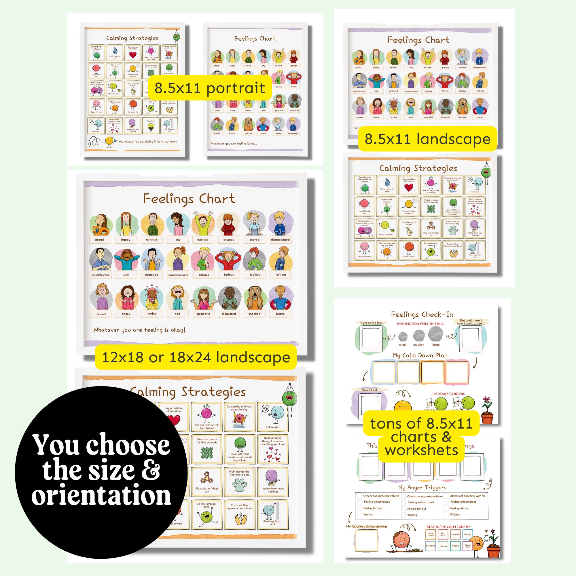 Calm Down Corner Bundle | Calming Corner | Calm Down Corner Posters ...