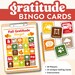 Gratitude Bingo Game for Kids, Fall Bingo, Gratitude Games, Printable ...