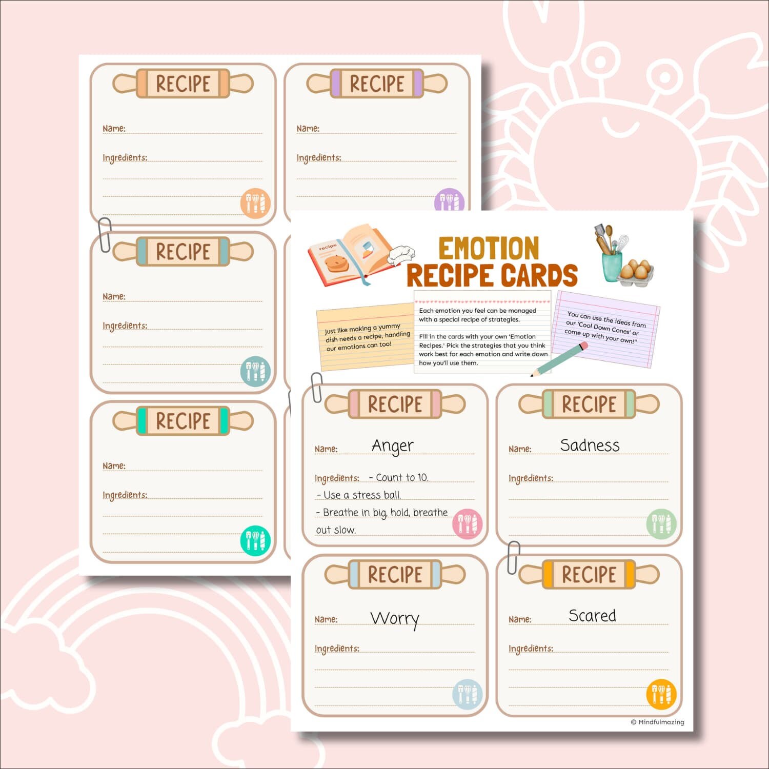 Cool Down Cones Coping Strategies, Coping Skills List, Emotional ...