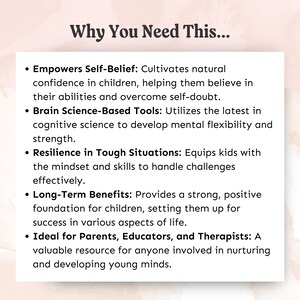 Confidence Self Esteem Printables for Kids Growth Mindset Downloadable ...