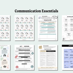 Teen Therapy Worksheets Bundle, Therapist Journal Anxiety, Teenagers ...