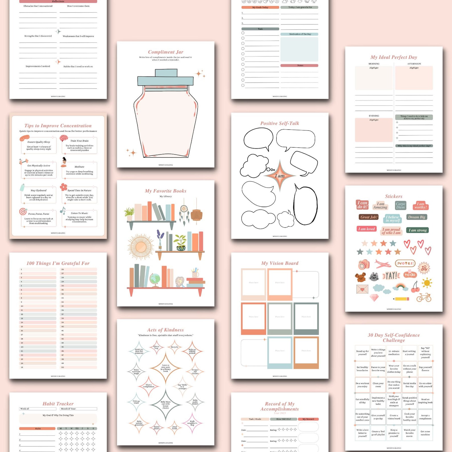 Teenage Confidence Workbook Worksheets, Therapist Resources, Teacher ...