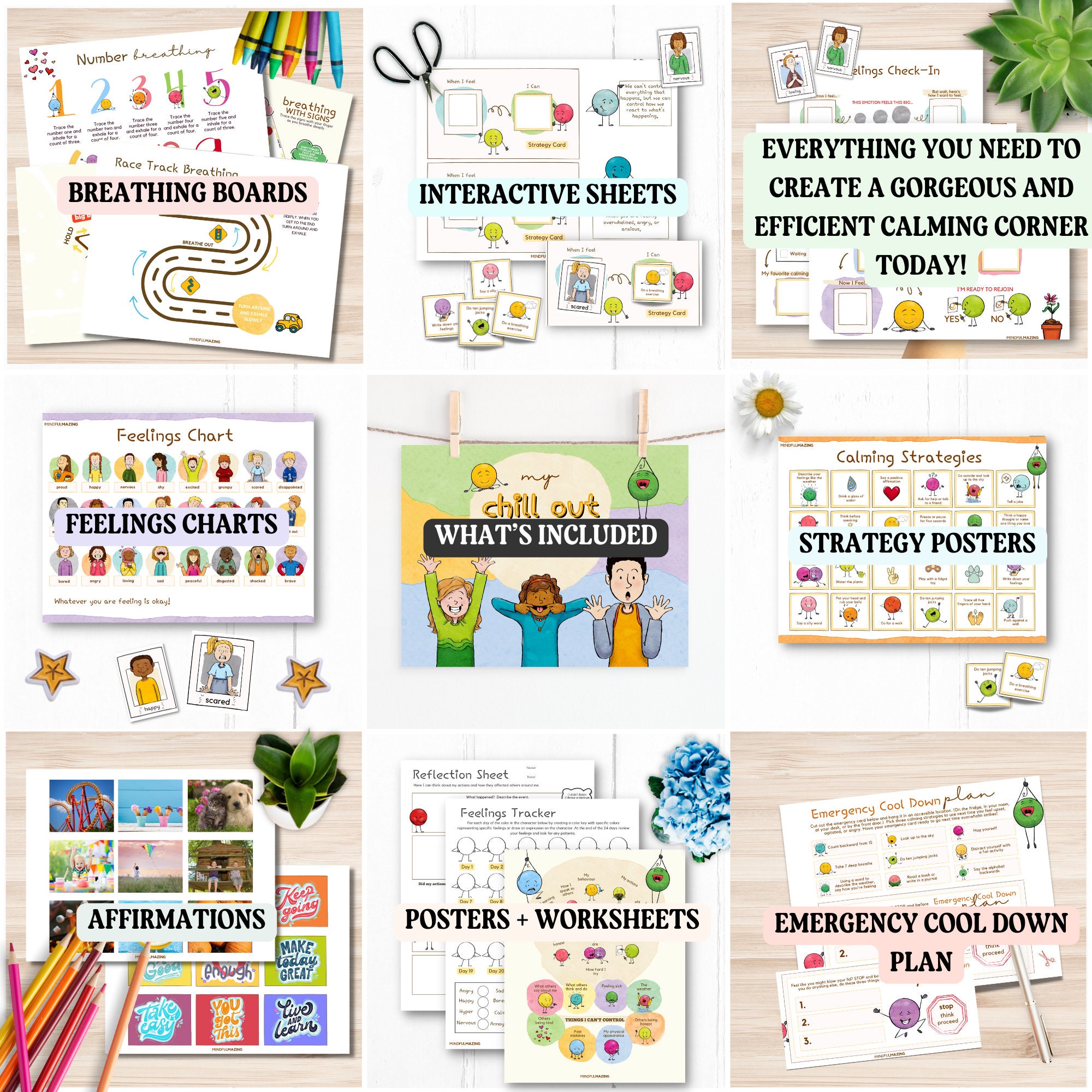 Calm Down Corner Bundle | Calming Corner | Calm Down Corner Posters ...