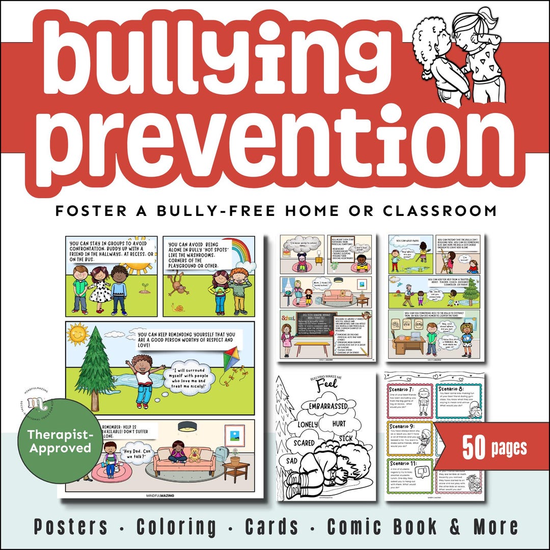 Anti-bullying Activities | Bullying Worksheets + Comic | Positive ...