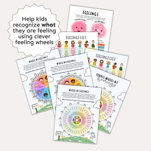 Feelings Wheels | Coping Strategies Poster | Coping Skills Cards ...