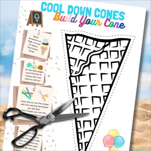 Cool Down Cones Coping Strategies, Coping Skills List, Emotional ...