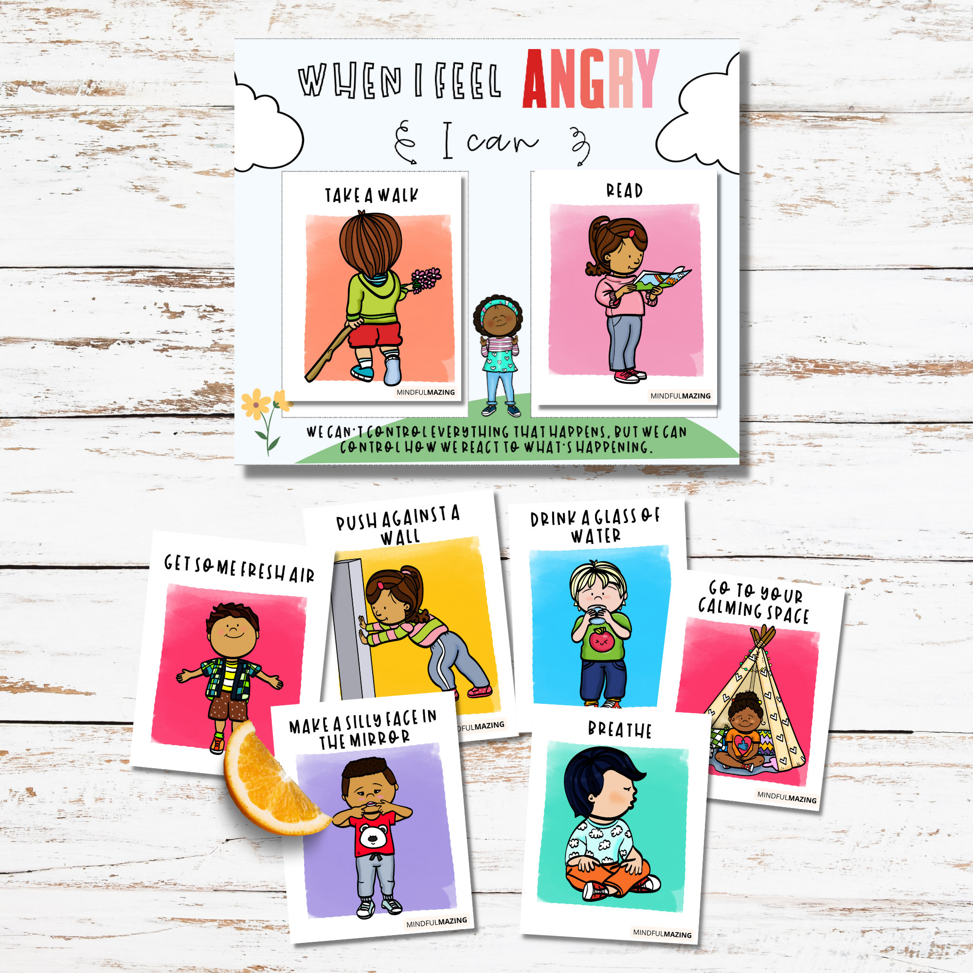 Feelings Wheels Coping Strategies Poster Coping Skills Cards Feelings ...