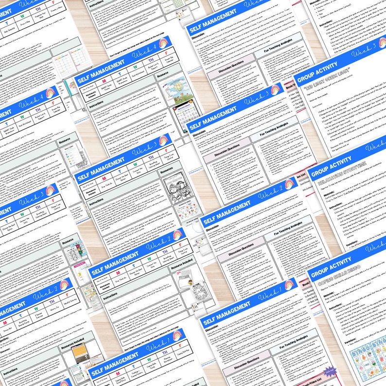 Self-management Social-emotional Curriculum K-2 coping Strategies Goals ...