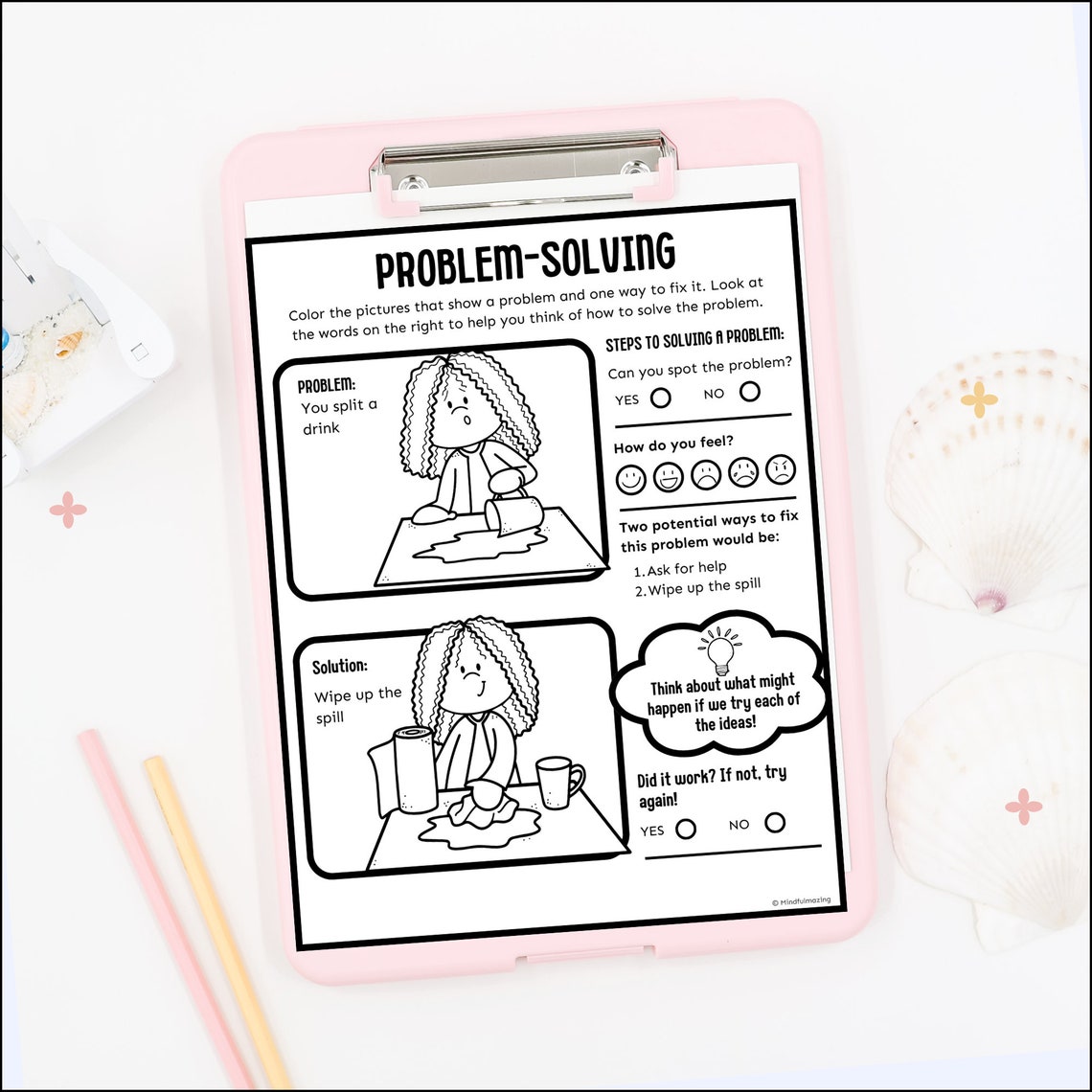 Problem-solving Poster | Life Skills for Kids | Empathy Activity ...