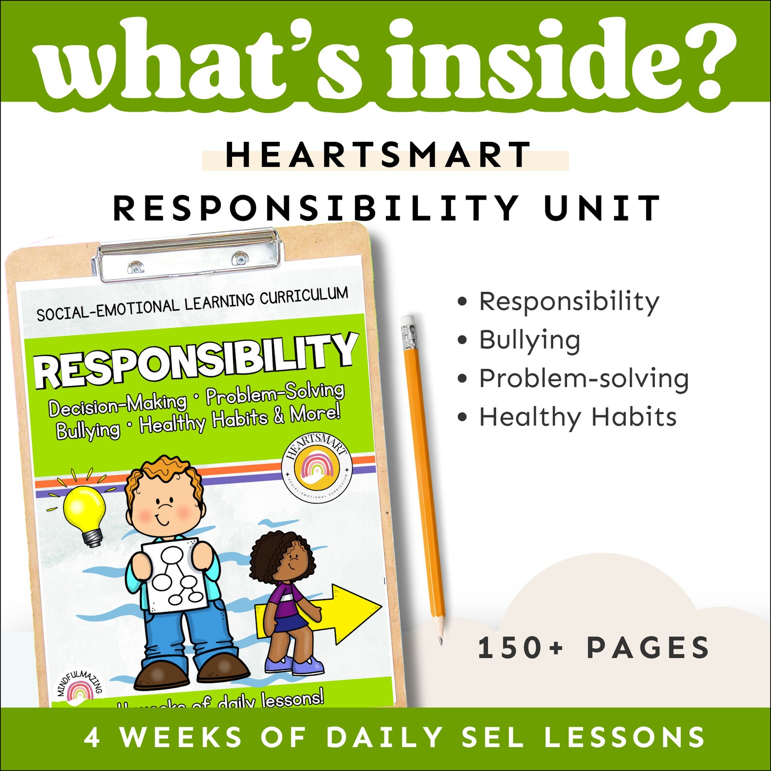 Responsibility Lessons | Responsibility Worksheet| Social Emotional ...