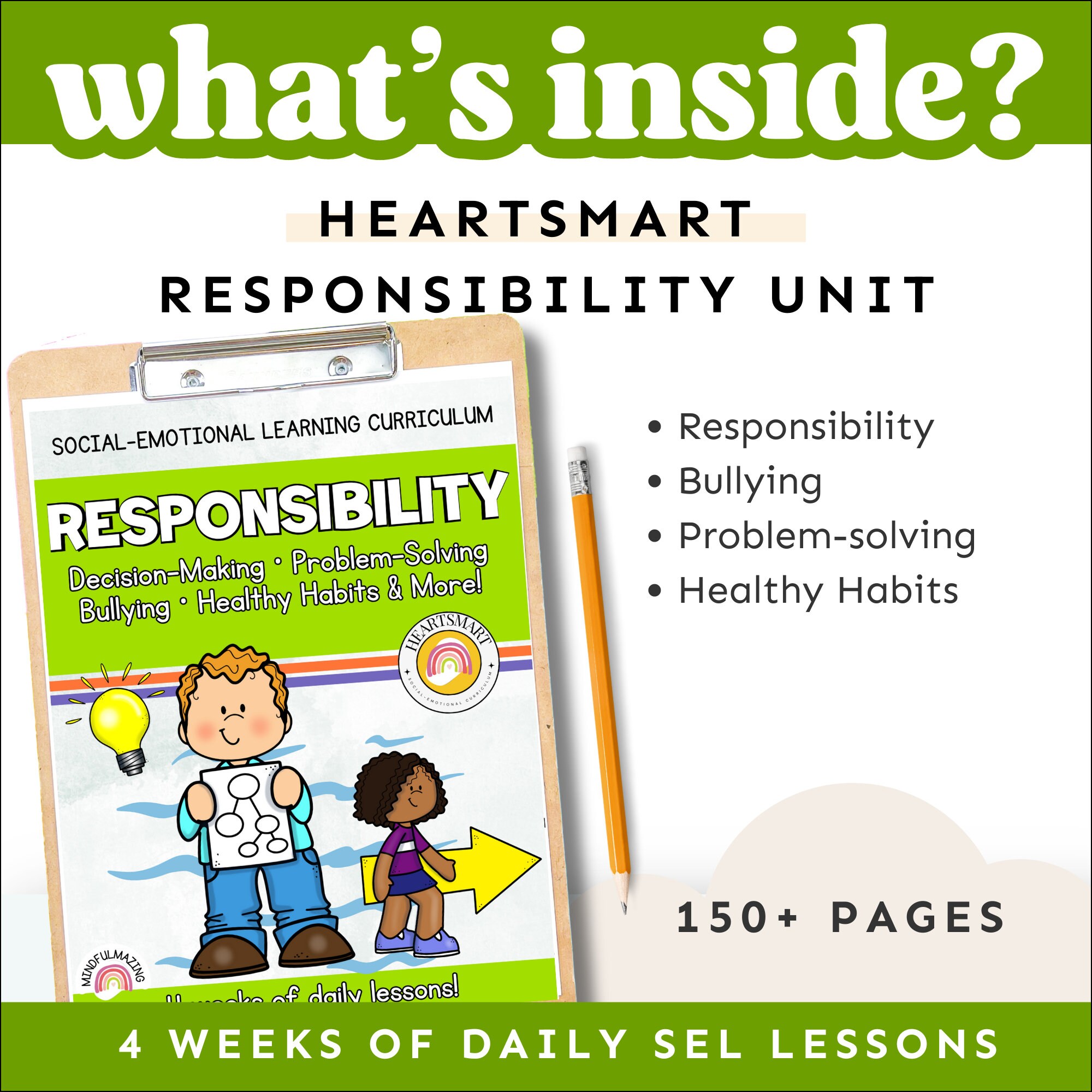 Responsibility Lessons | Responsibility Worksheet| Social Emotional ...