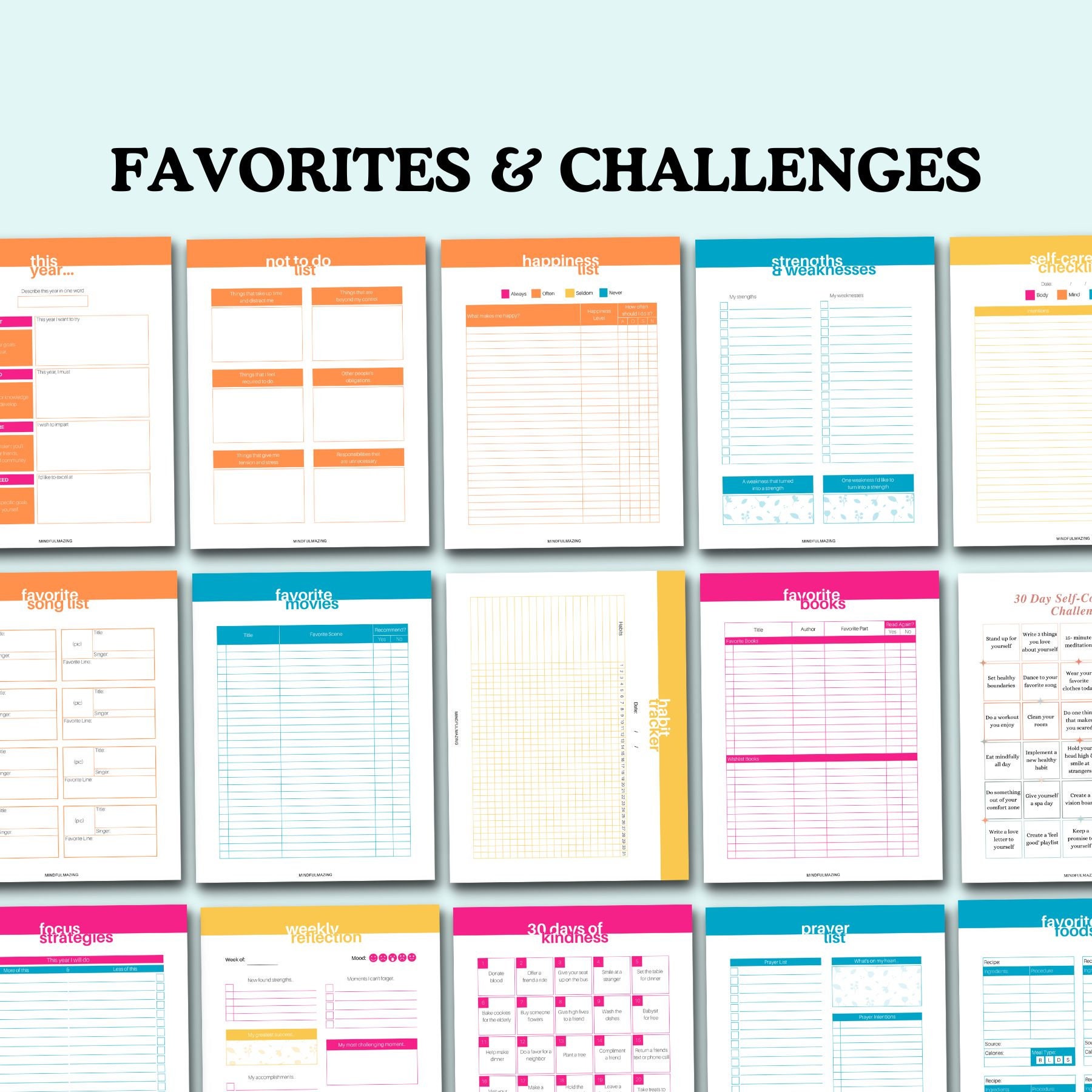 Teenage Growth Mindset Workbook Worksheets, Therapist Resources ...