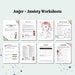 Teen Therapy Worksheets Bundle, Therapist Journal Anxiety, Teenagers ...