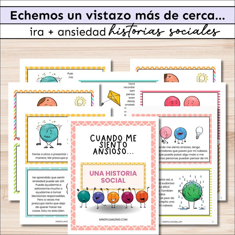Spanish Emotions SEL Bundle Kit: Anxiety, Anger, Feelings - Etsy