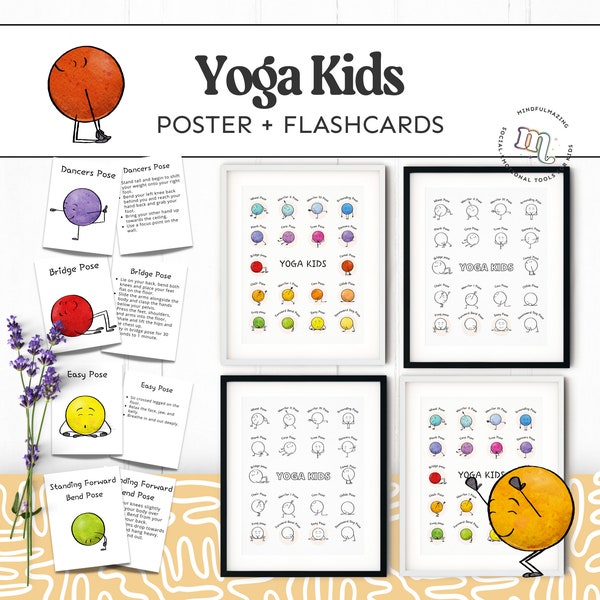 Yoga Cards for Kids - Etsy
