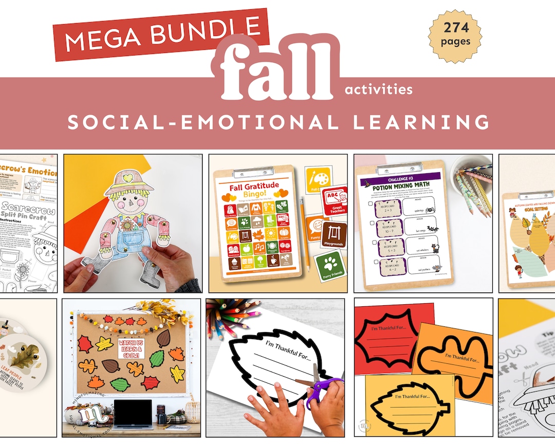 Social Emotional Learning Activities, Fall SEL Activities, Fall ...