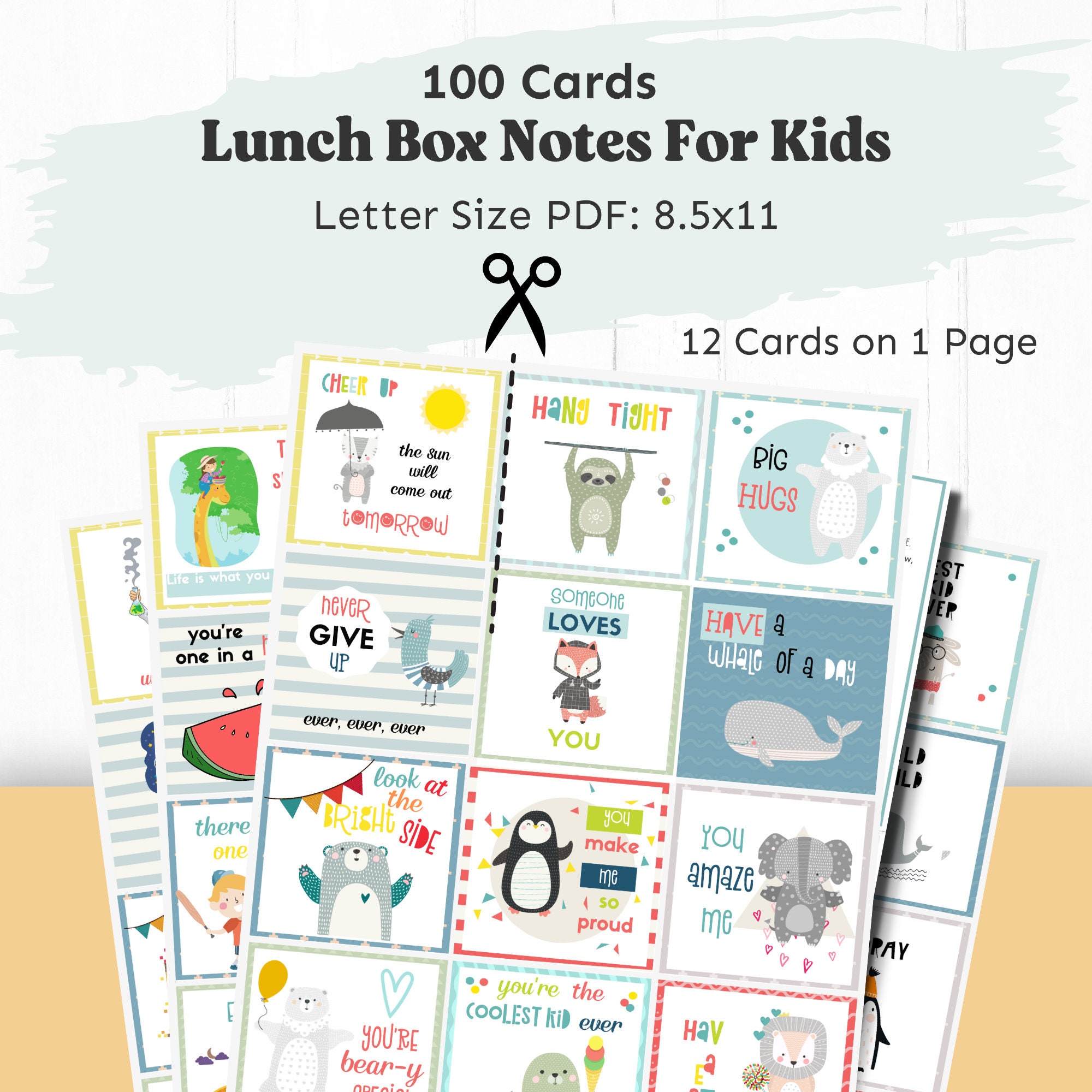 100+ Lunchbox Notes for Kids | Lunch Notes for Kids | Positive Notes - Etsy