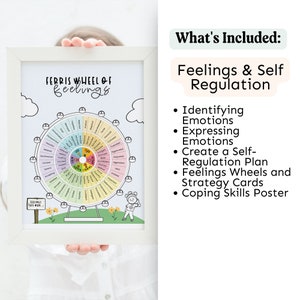 Feelings Wheels | Coping Strategies Poster | Coping Skills Cards ...