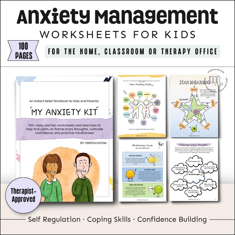 Anxiety Management Activities | Worry Activities | Anxiety Worksheet ...
