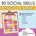Social Skills BINGO Game | Printable BINGO Game | 30 Players | Social ...
