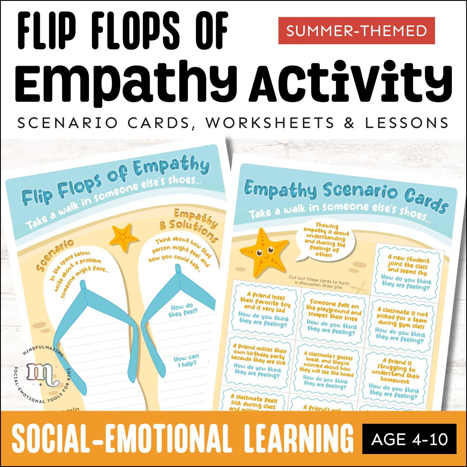 Empathy Worksheet, Empathy Activities, Empathy Scenario Cards, Social ...