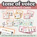 Tone of Voice Cards for Kids Tone of Voice Scenario Cards Social Skills ...