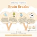 Spring Brain Breaks | Brain Break Activities | Brain Break Cards ...