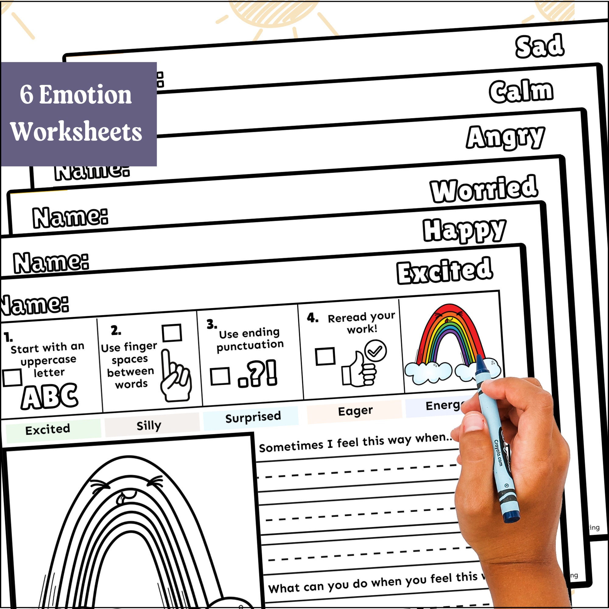 Weather Emotions Check-in Chart | Calm Down Corner | Emotion Worksheets ...