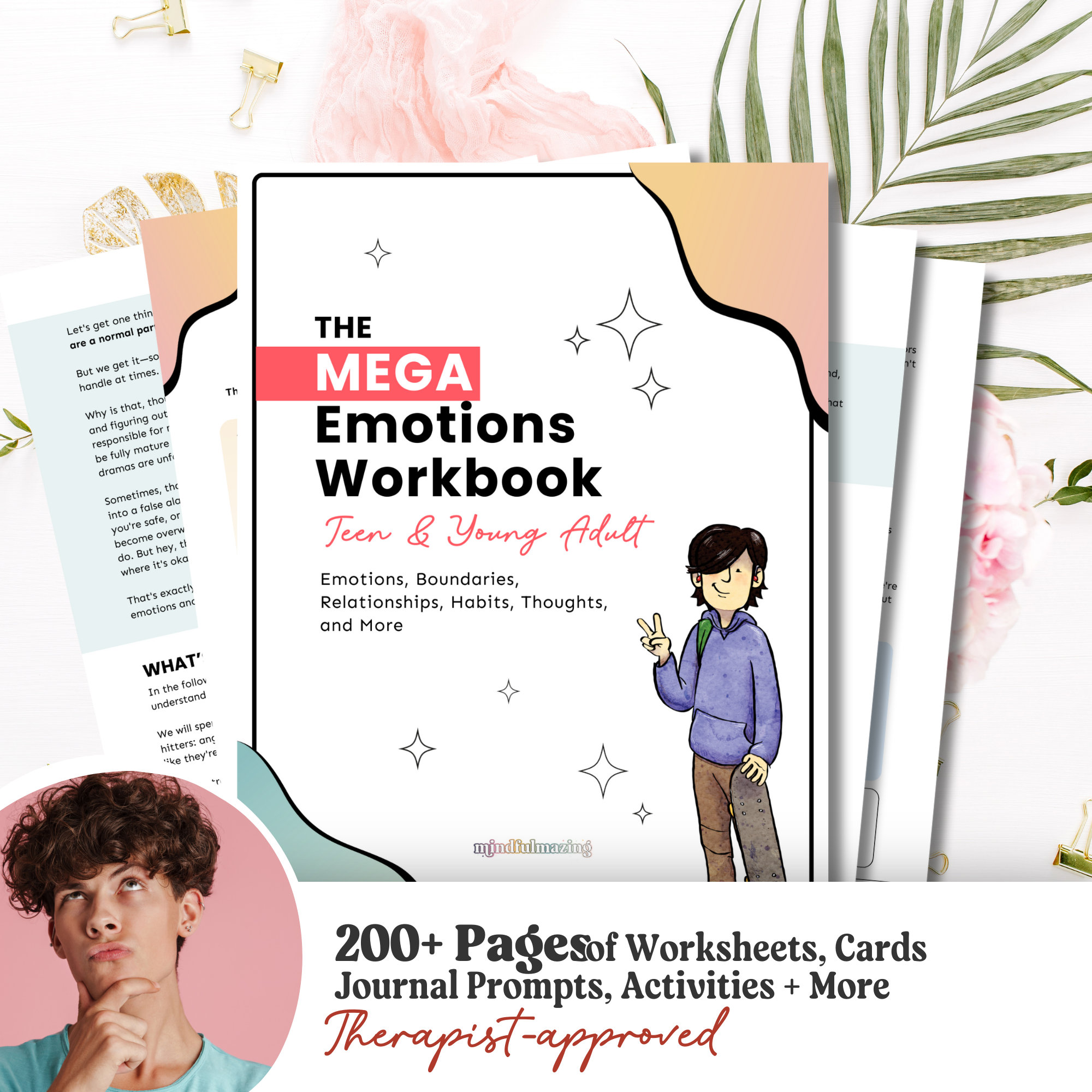 Teen Therapy Mega Worksheet Bundle, Therapy Workbook, Therapist Journal ...