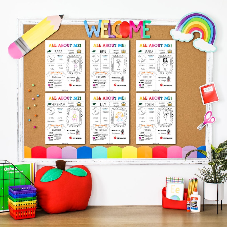 All About Me Worksheets | Back to School Activities | All About Me ...