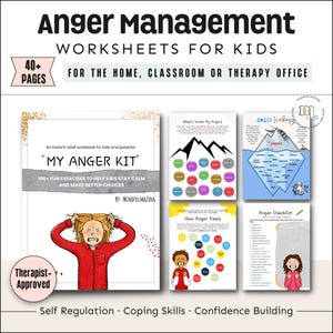 Anger Management Worksheets, Anger Journal, Anger Thermometer Anger ...