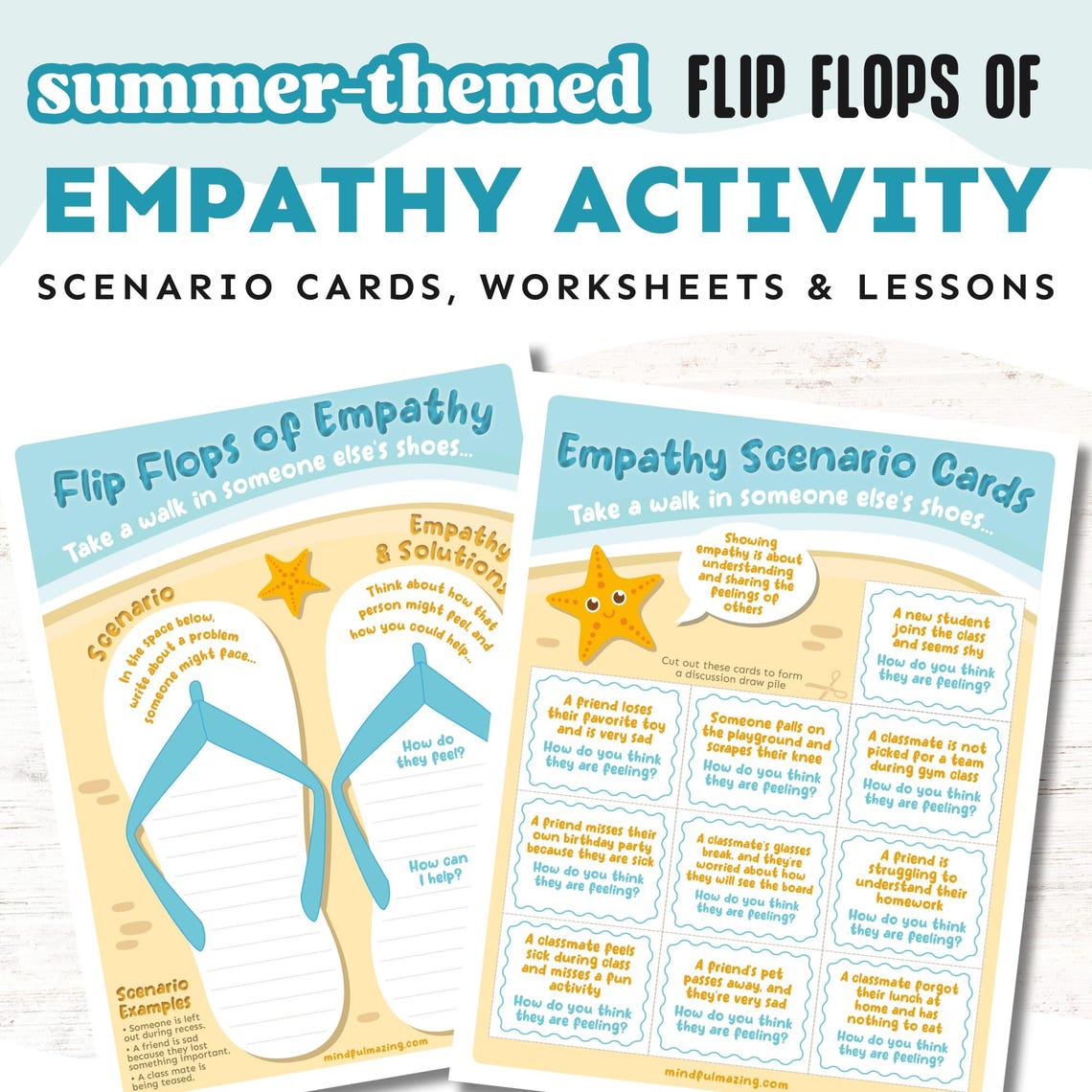 Empathy Worksheet, Empathy Activities, Empathy Scenario Cards, Social ...