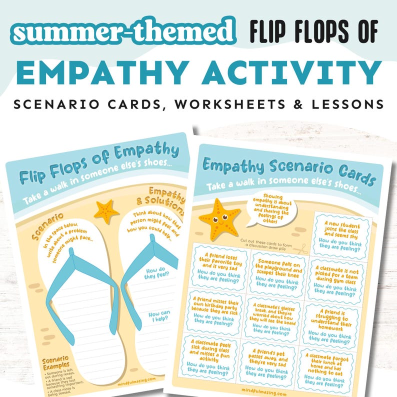 Empathy Worksheet, Empathy Activities, Empathy Scenario Cards, Social ...
