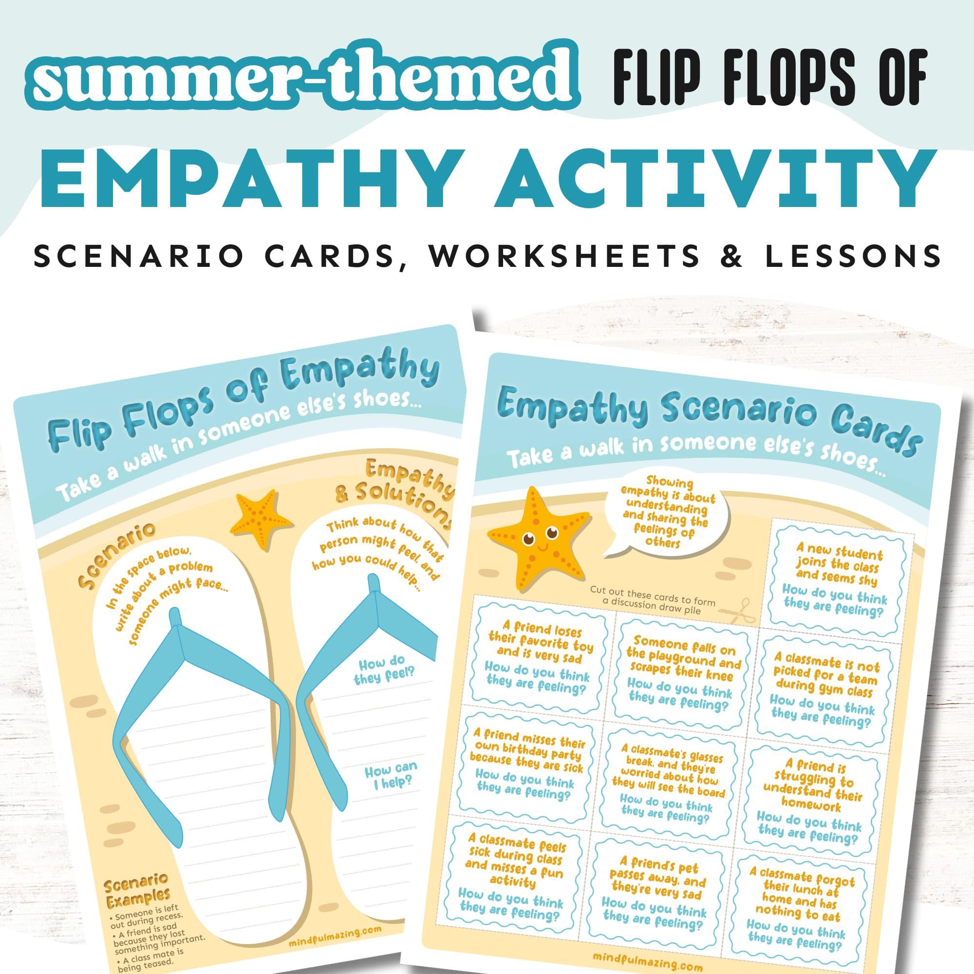 Empathy Worksheet, Empathy Activities, Empathy Scenario Cards, Social ...