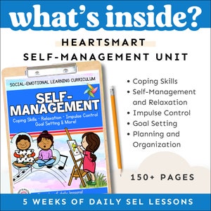 Self-management Social-emotional Curriculum K-2 (coping Strategies ...