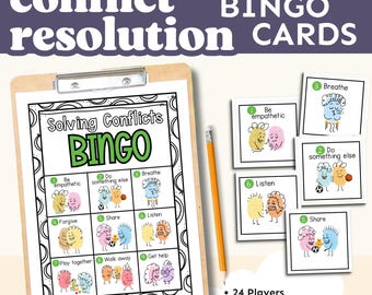 Social Skills BINGO Game | Printable BINGO Game | 30 Players | Social ...