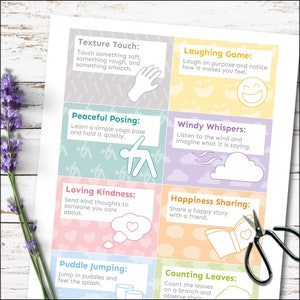 Mindfulness Cards and Journal- Great for Brain Breaks, Calming Down ...