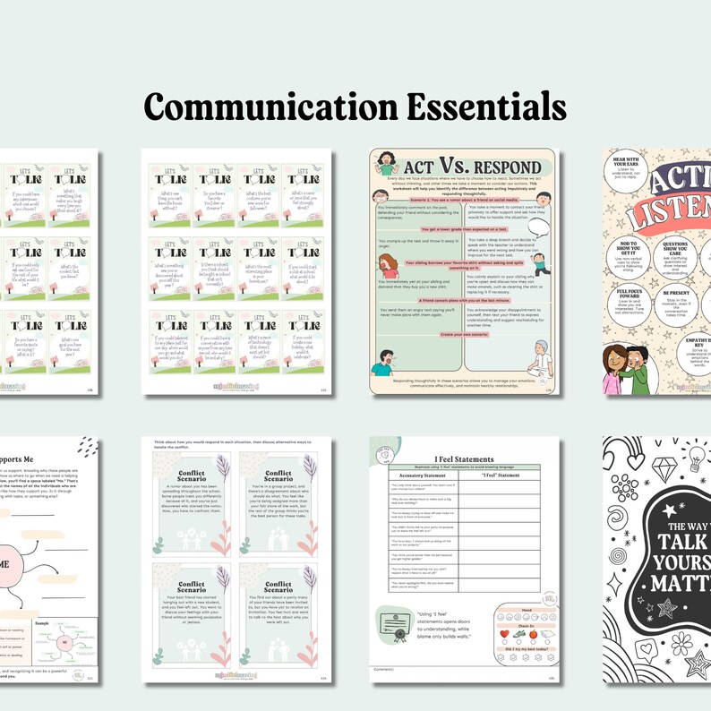 Teen Therapy Worksheets Bundle, Therapist Journal Anxiety, Teenagers ...