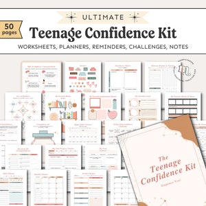 Teenage Confidence Workbook Worksheets, Therapist Resources, Teacher ...