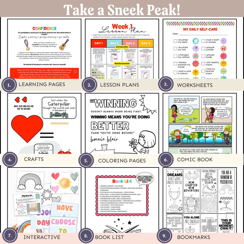 Confidence + Self Esteem Printables for Kids | Growth Mindset ...