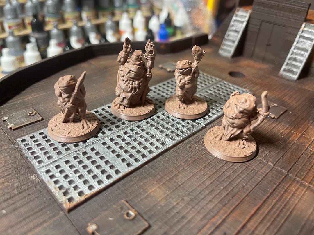 Set of 4 Frog Miniatures for Daggerheart D&D Dragonbane Pathfinder ...